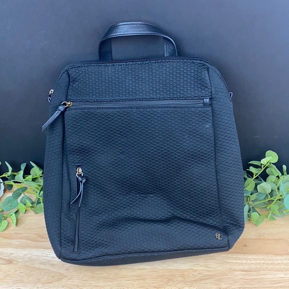 Elliott Lucca Quilted Black Olvera Metro Backpack - Gem